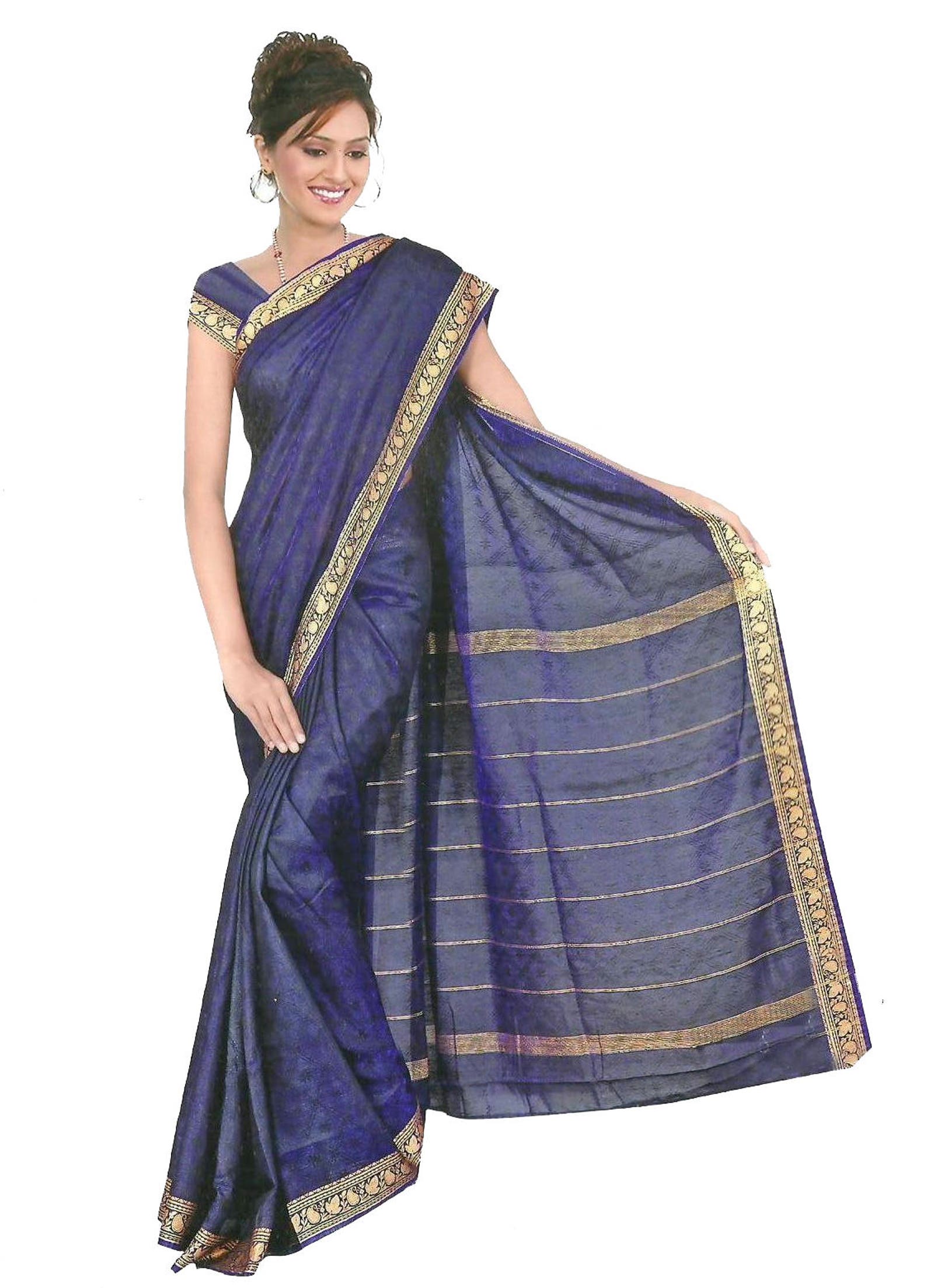 EXCLUSIVE Bollywood Sari RAINBOW Royal Blue - Etsy