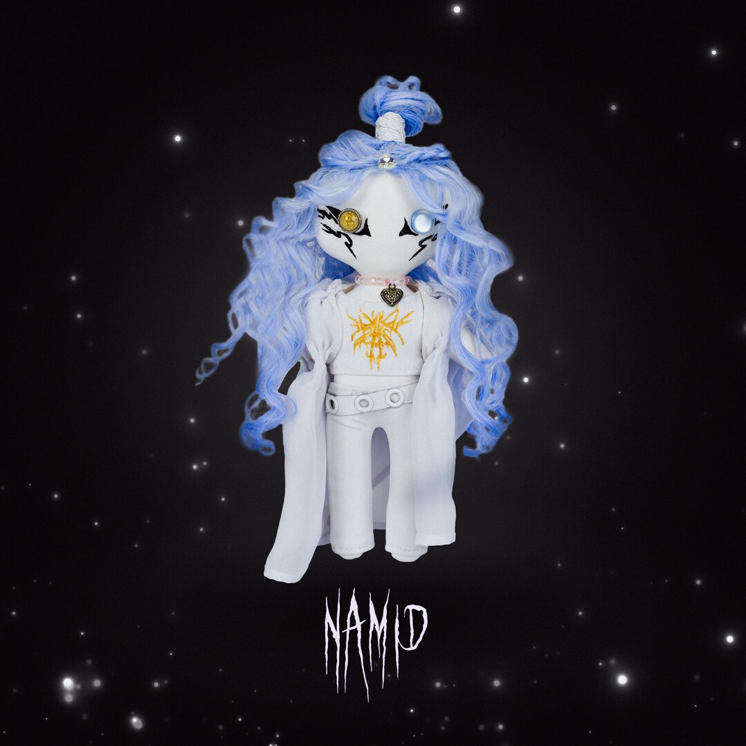 White Cosmic Alien Art Doll - Modern Witch Spiritual Rag Doll - Etsy