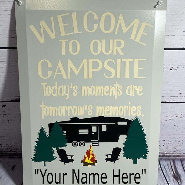 Welcome Camper Sign - Etsy
