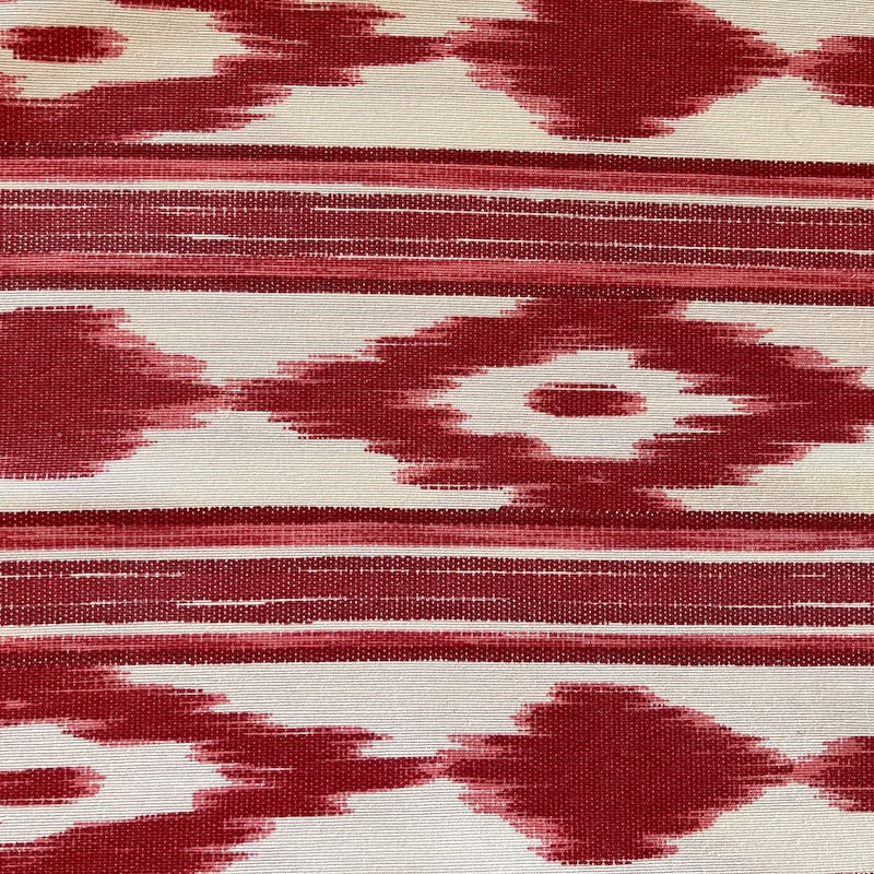 Red Ikat Fabric - Etsy