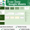 Brain Dump Excel Spreadsheet, Adhd to Do List, Excel Dashboard, Digital Planner 2023, Task Excel ...