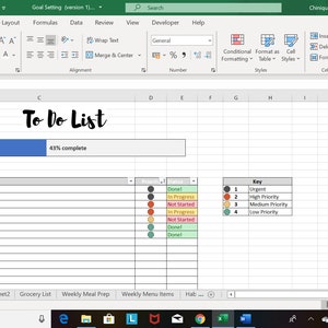 Daily Schedule to Do List Progress Tracker Excel Spreadsheet - Etsy