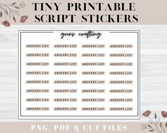 Micro List Planner - Etsy