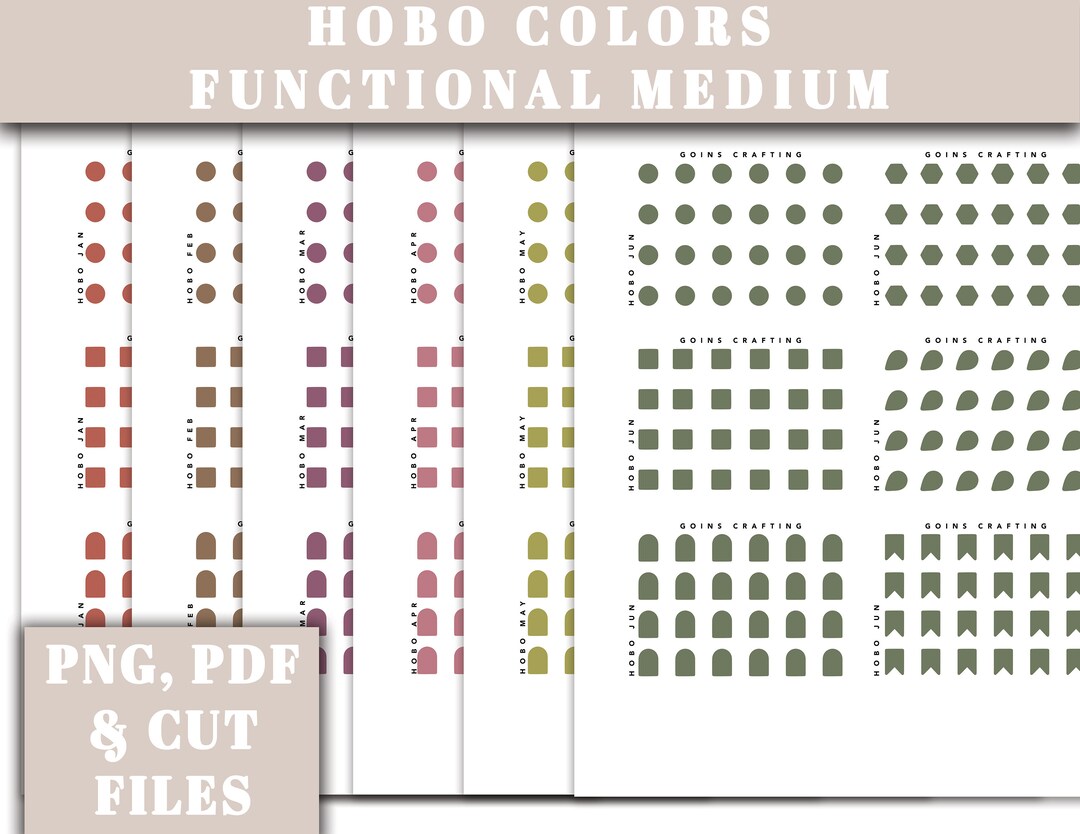 Hobonichi Functional Sticker Bundle, Hobonichi Stickers, Minimal ...