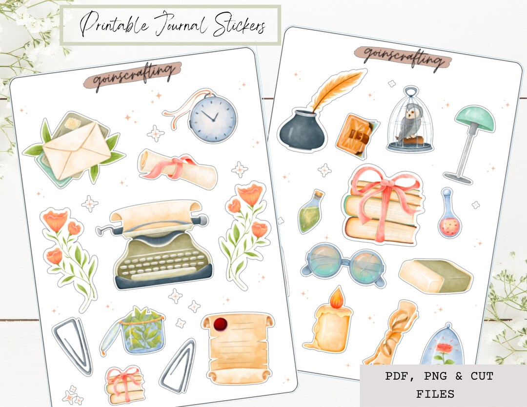 Kit de pegatinas Book Lover, pegatinas de diario, bullet journal ...