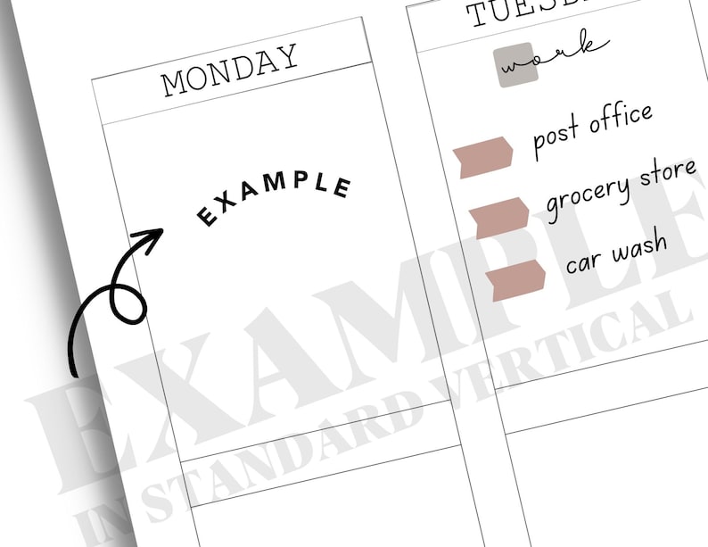 Today Curved Script, Arch Script, Minimal Planner Stickers, Functional ...