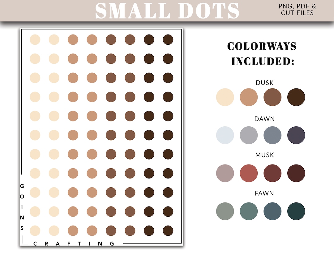 Small Dot Stickers, Minimal Planner Stickers, Hobonichi Stickers ...