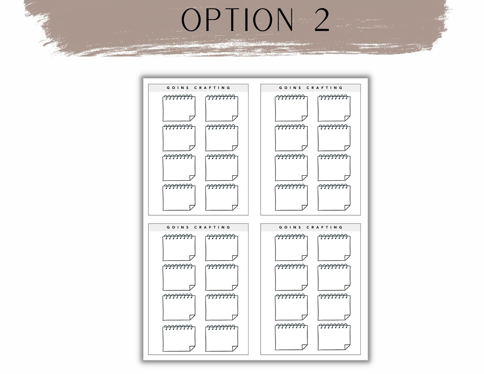 Notepad Stickers, Minimal Planner Stickers, Journal Stickers ...