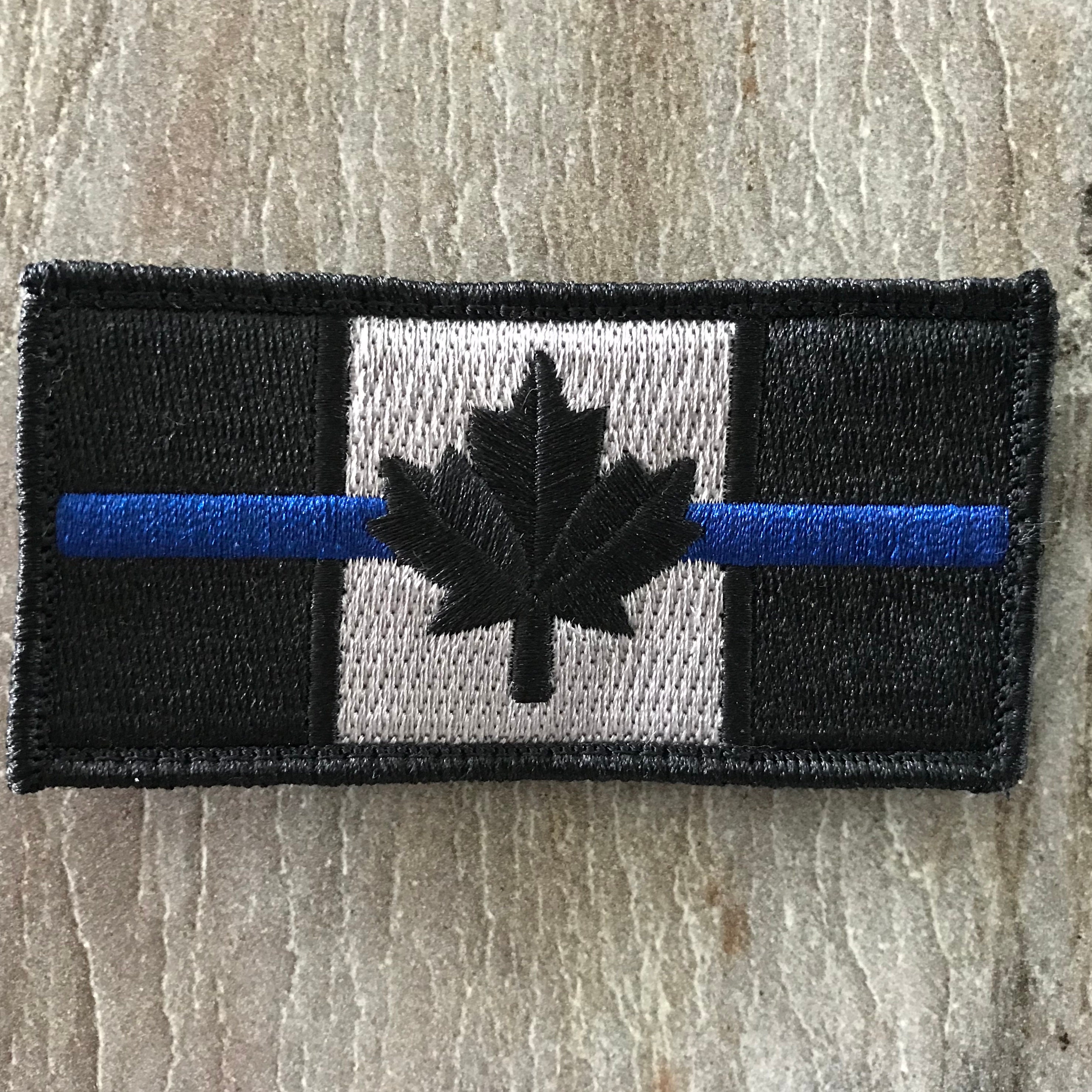 Thin Blue Line Canadian Flag Patch - Etsy Canada