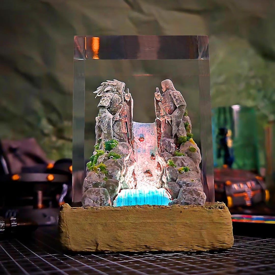 Final Valley Hashirama Madara Anime Custom Resin Lamp, Creations Art ...
