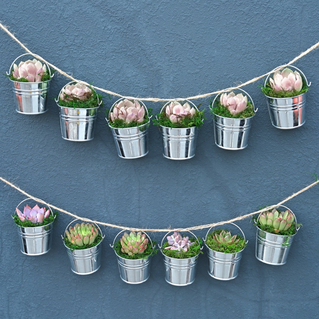 Wedding Centerpiece Buckets Small Galvanized Tin Bucket - Mini Metal ...