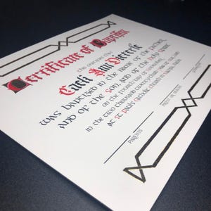 Handwritten Confirmation Certificate - Etsy