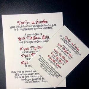 Altar Server Prayer Calligraphy Print: Catholic Sacristy Decoration - Etsy