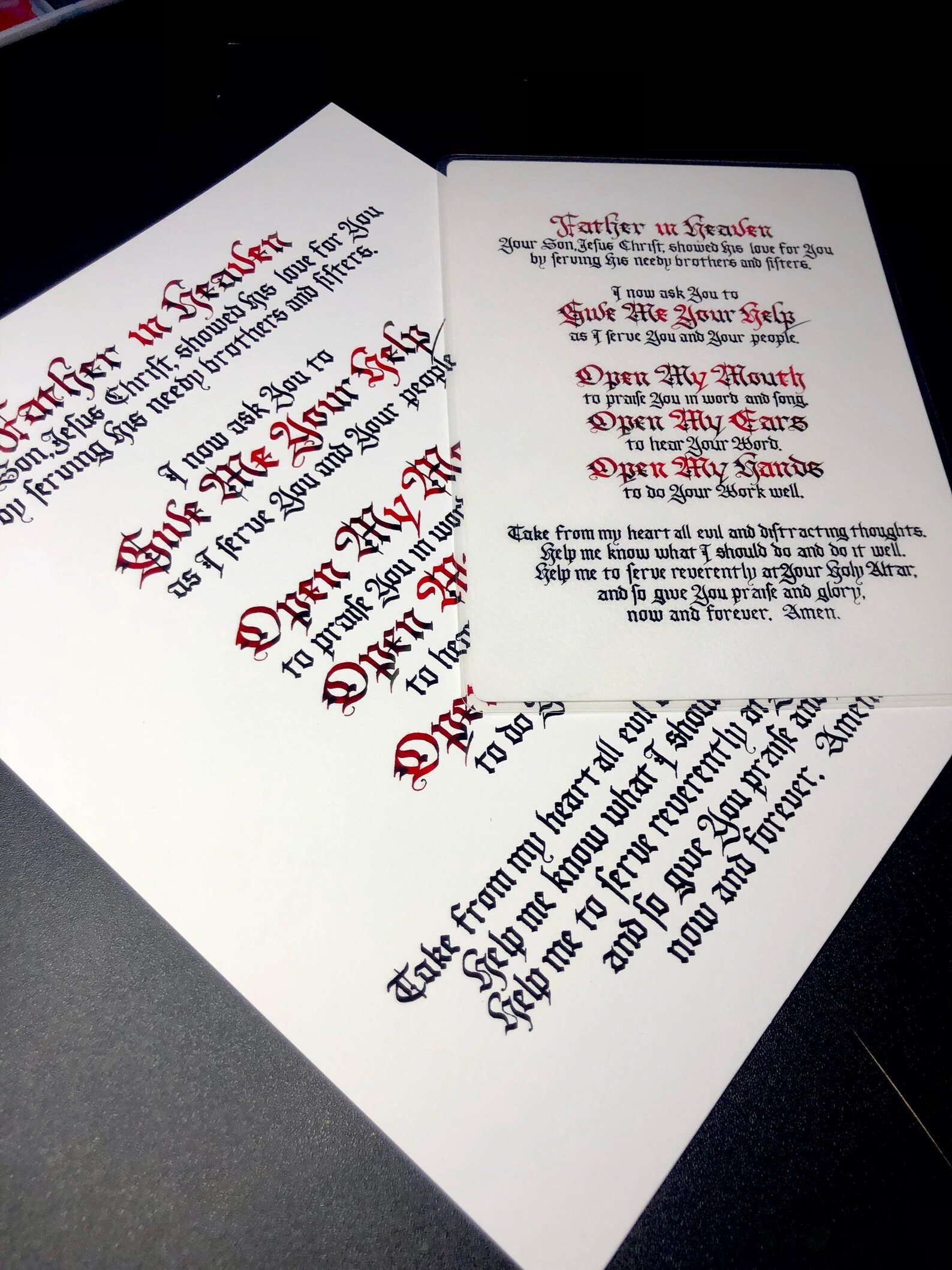 Altar Server Prayer Calligraphy Print: Catholic Sacristy Decoration - Etsy