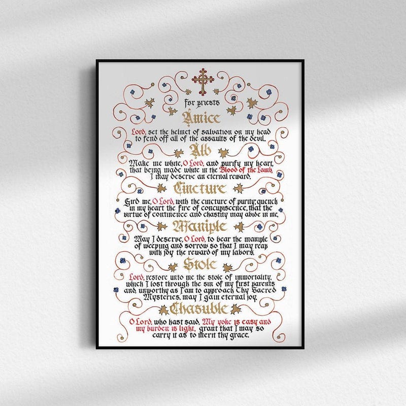 Calligraphy Catholic Prayer - Etsy