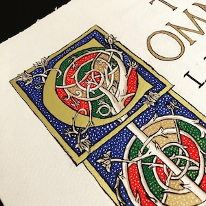 The Ten Commandments - Catholic Calligraphy Wall Art, Illuminated ...