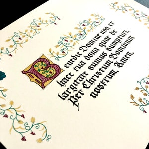 Prayer Before Meals LATIN, Catholic Grace Food Blessing Prayer, Bless ...