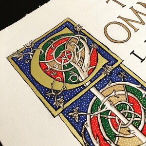 The Ten Commandments Catholic Calligraphy Wall Art, Illuminated ...