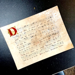 Custom Gregorian Chant Traditional Catholic Prayer and Hymn Calligraphy ...