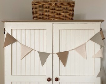 Cotton-linen Bunting Garland | Etsy