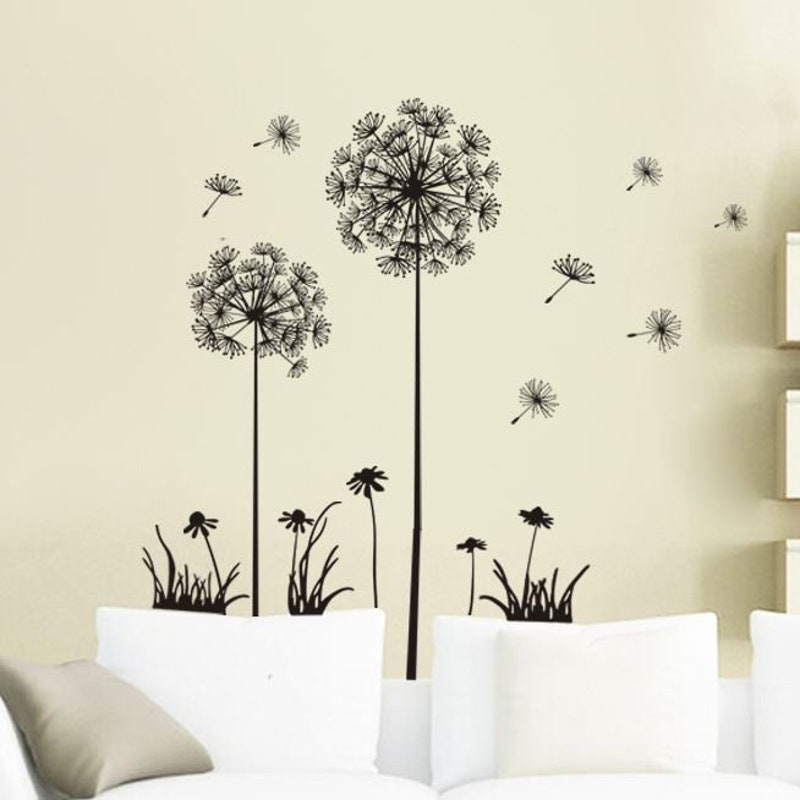 Dandelion Wall Decal - Etsy
