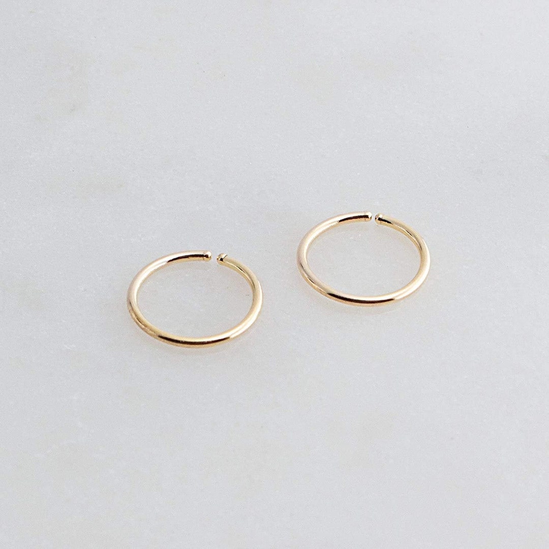 Mini 6mm Extra Small and Extra Tiny Open Ring 14K Gold Filled - Etsy