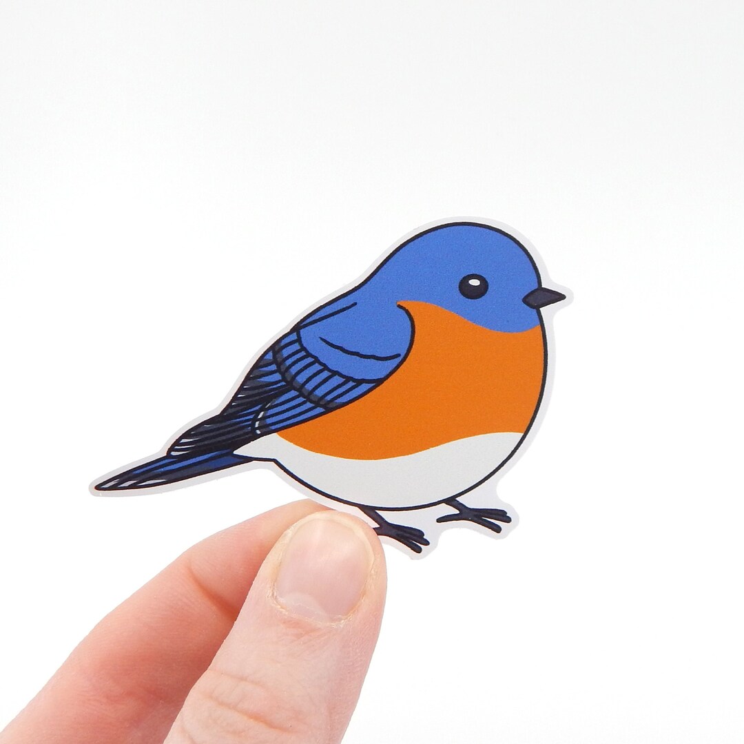 Eastern Bluebird Bird Vinyl Sticker Waterproof UV Stable Vinyl Matte 2 ...
