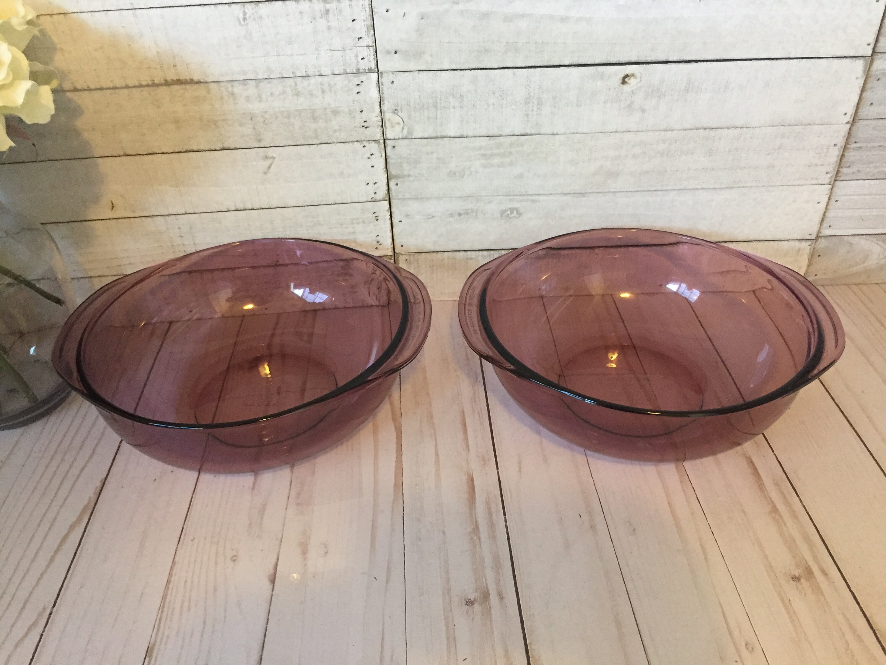 Corning Pyrex Cranberry Glass Baking Set Of 5 Pieces. Vintage | Etsy