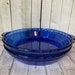 Vintage Pyrex Cobalt Blue 9.5'' Pie Plate Set of 2. Cobalt Blue Glass ...