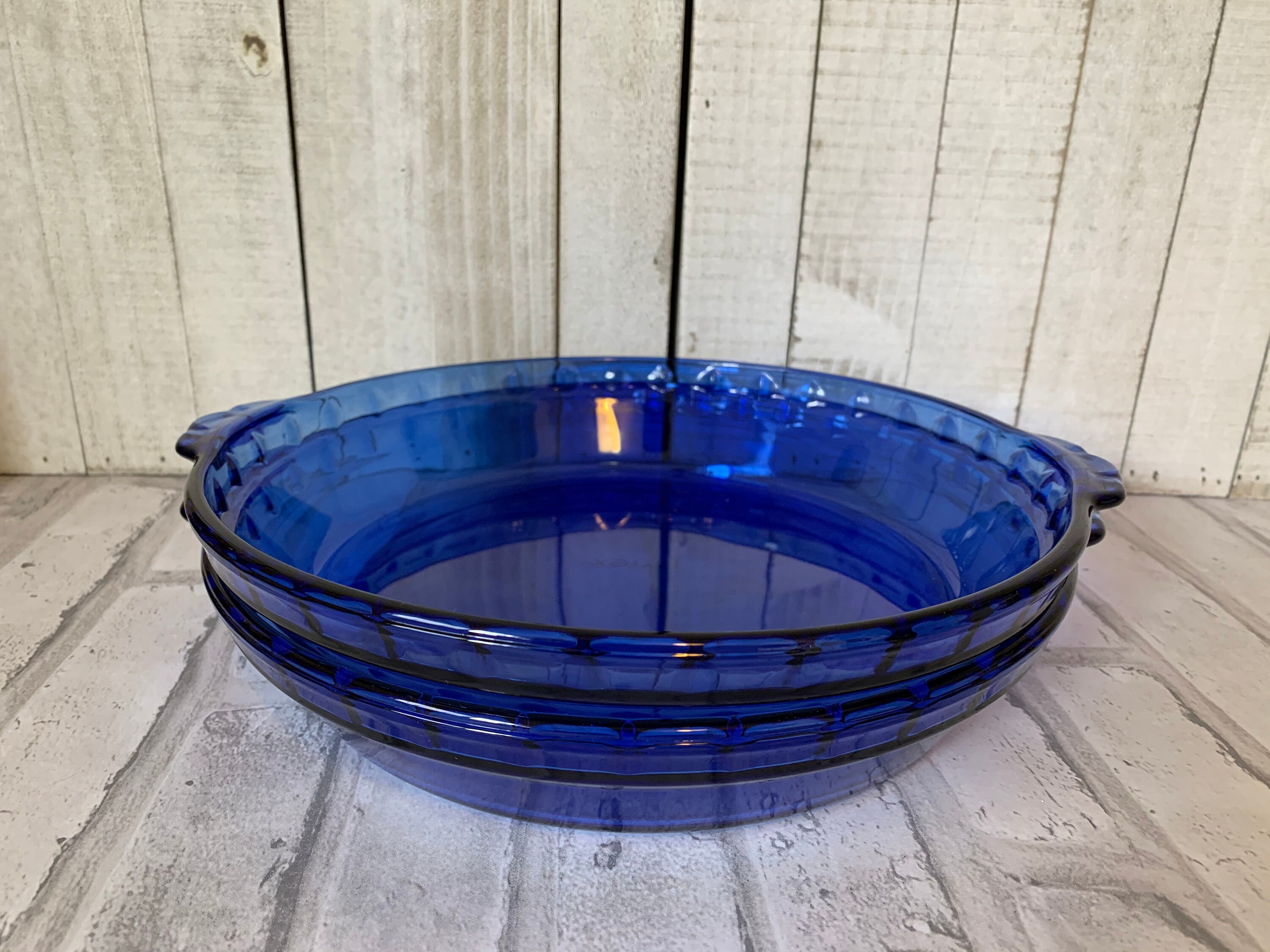 Vintage Pyrex Cobalt Blue 9.5'' Pie Plate Set of 2. - Etsy