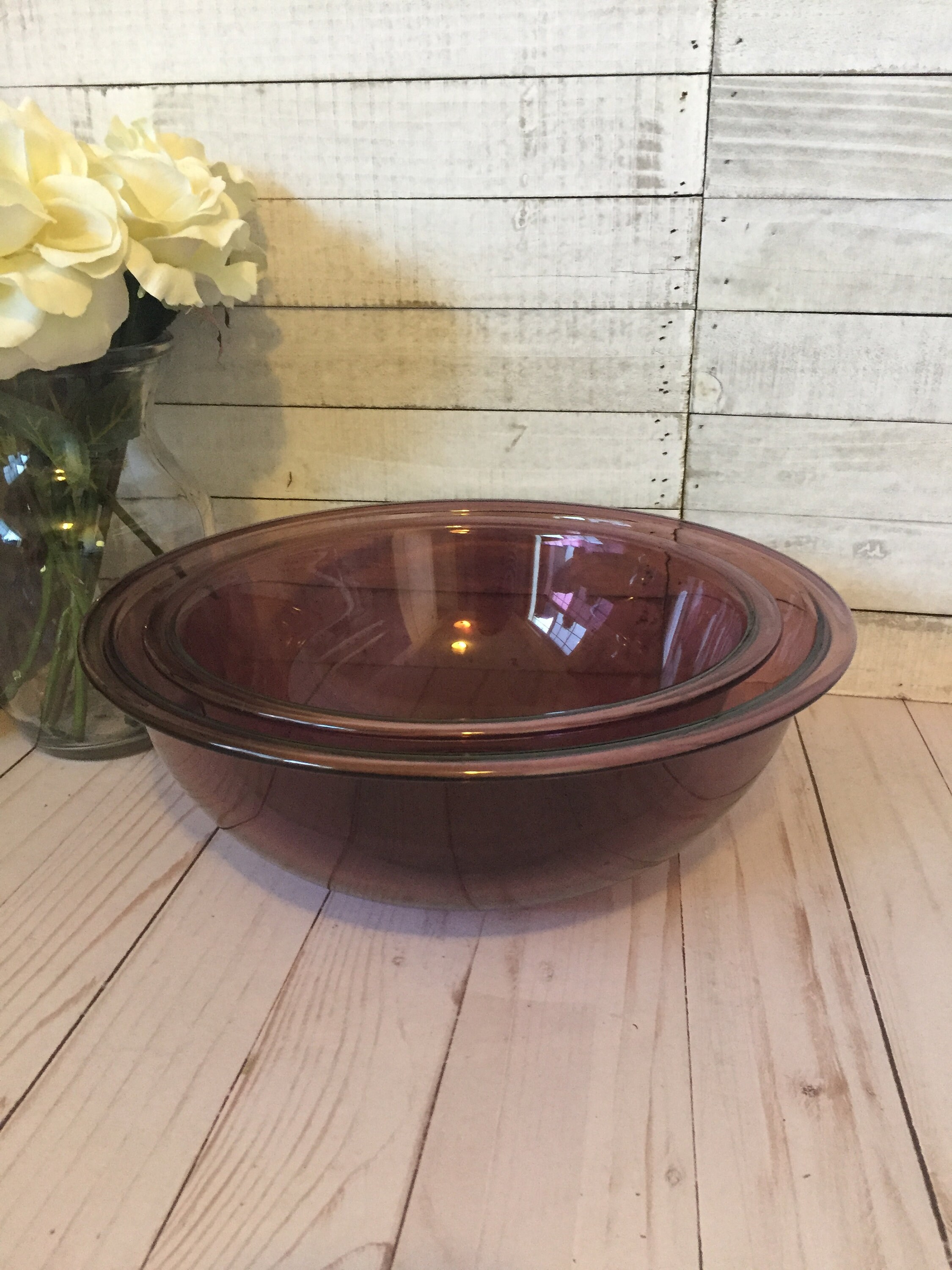 Corning Pyrex Cranberry Glass Baking Set Of 5 Pieces. Vintage | Etsy