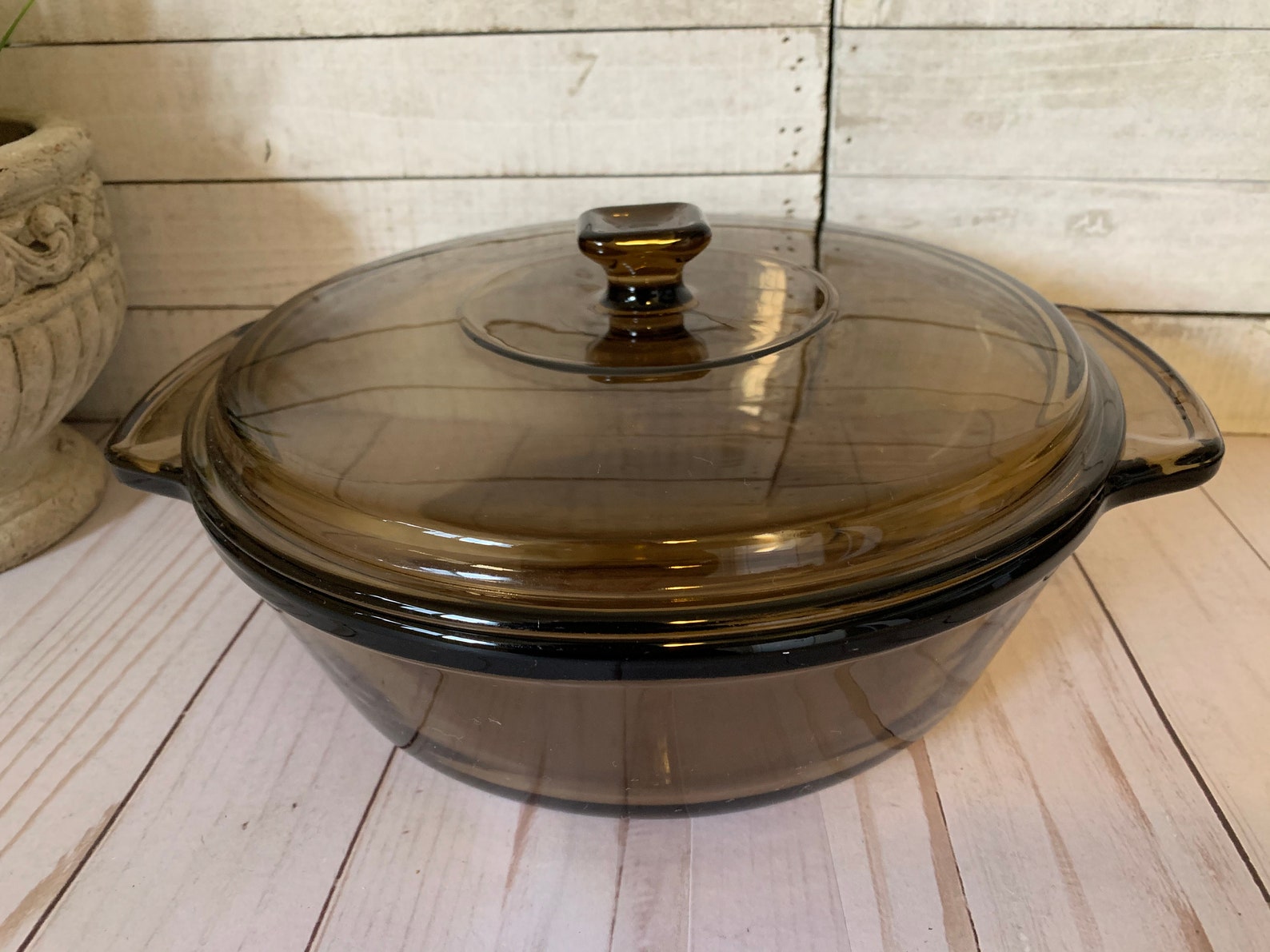 Anchor Hocking Amber/ Brown Glass Cooking Set of 5 Pieces. | Etsy