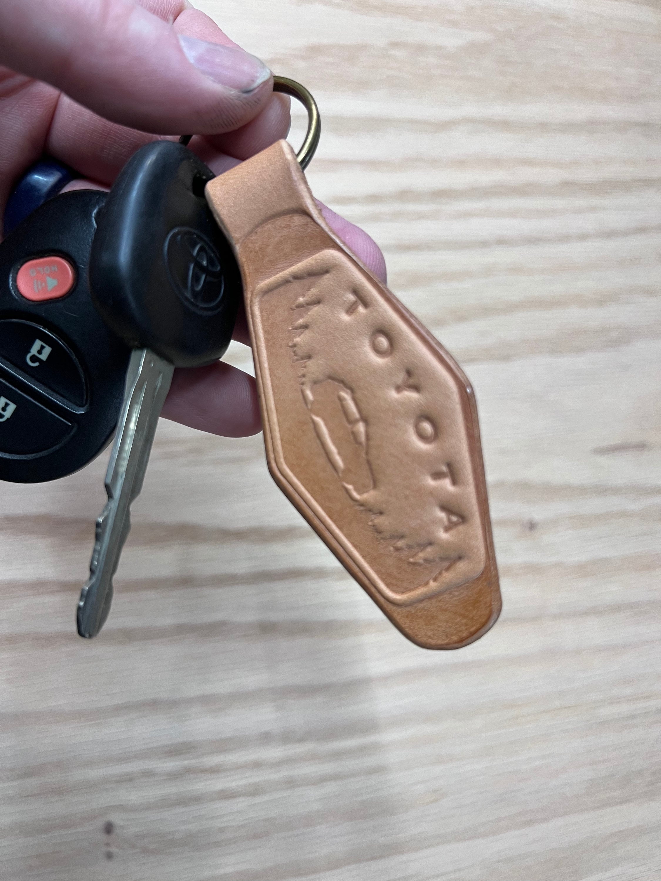 Toyota Rav4 Leather Keytag - Etsy