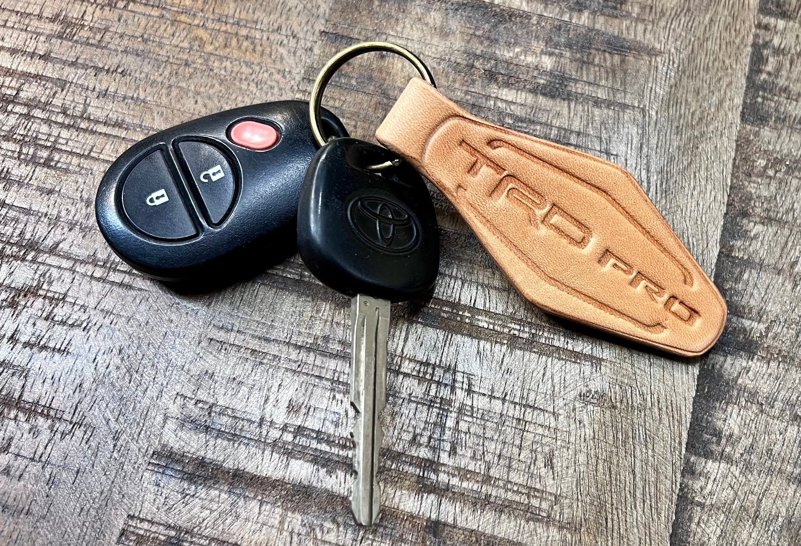 Toyota TRD Pro Leather Keytag - Etsy
