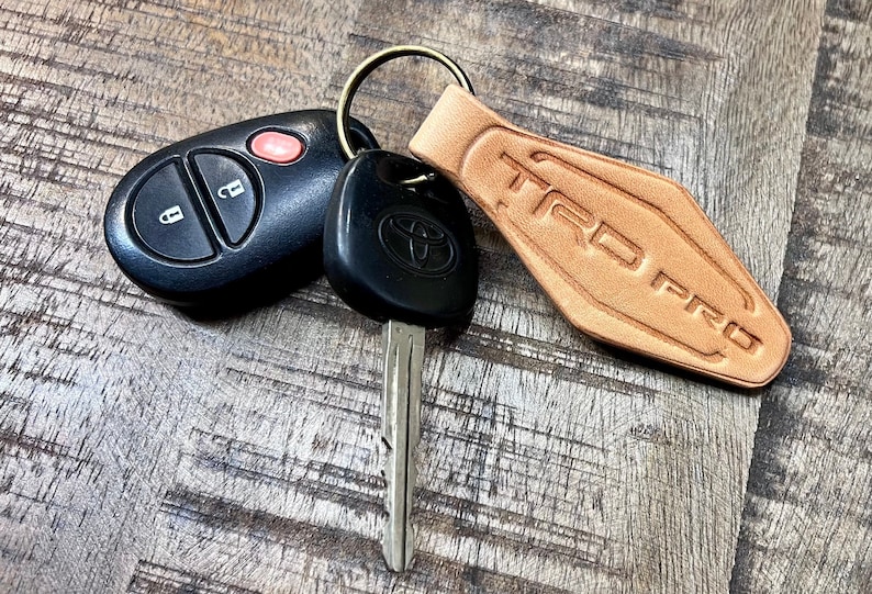 Toyota TRD Pro Leather Keytag - Etsy