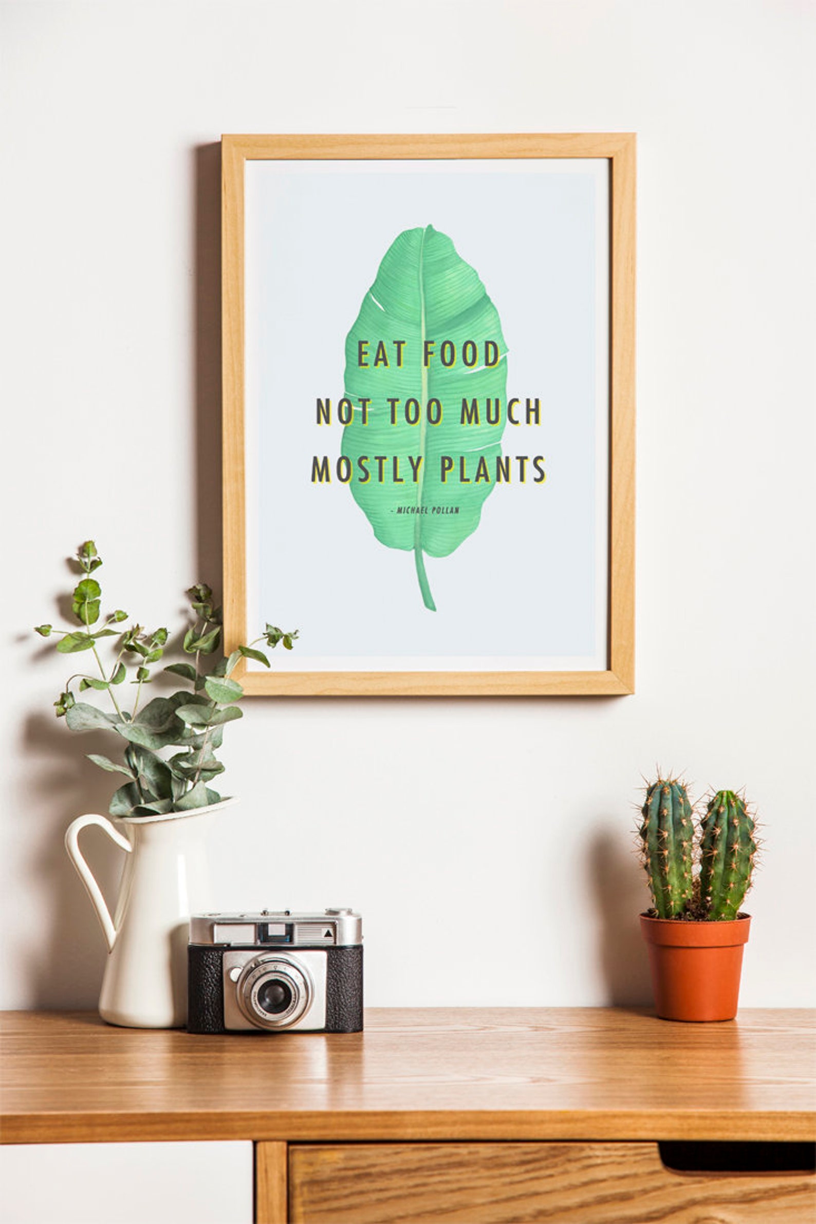 Wellness Poster, Food Poster Vegan Wall Art, Plant Based Diet Print ...