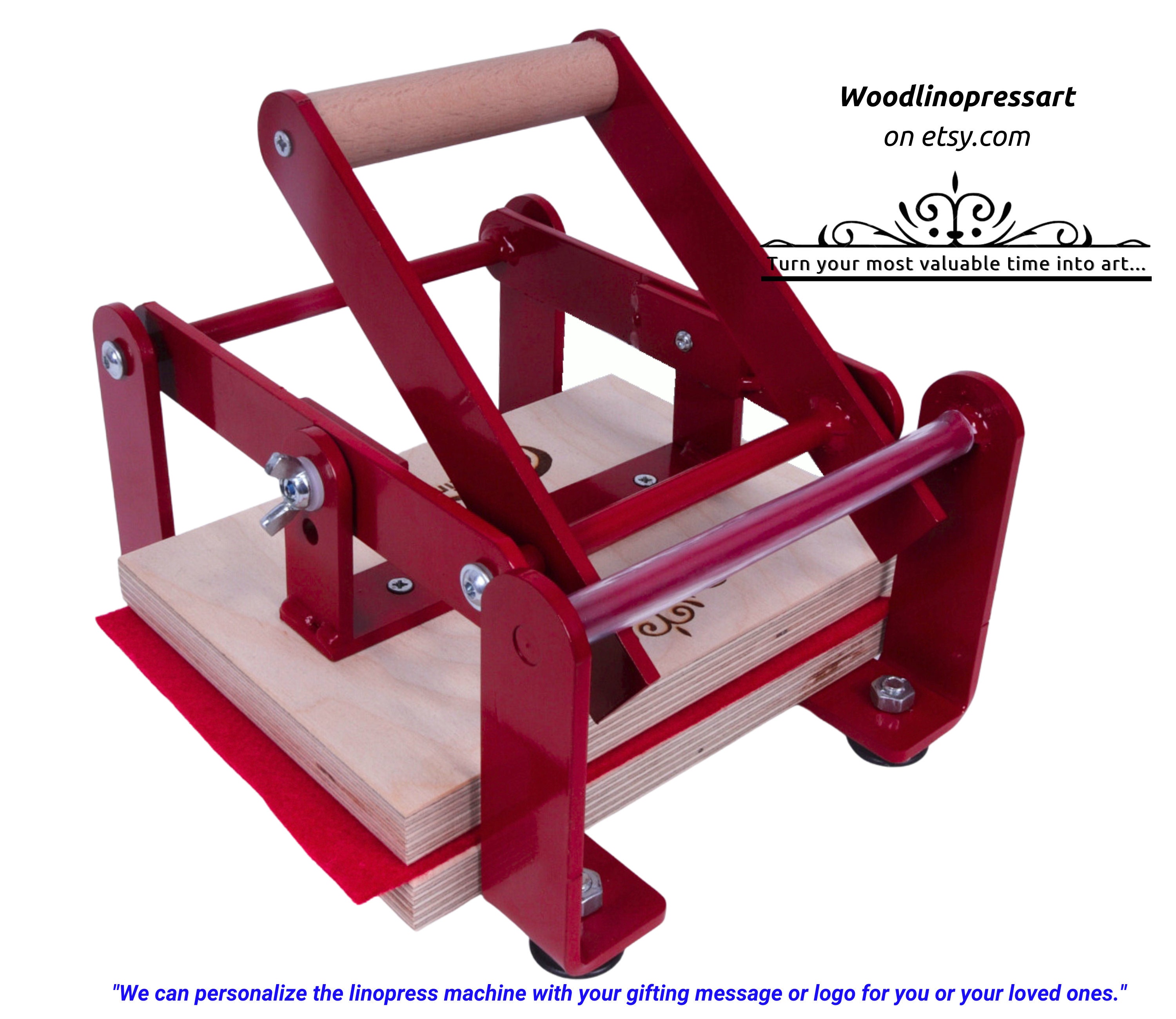 WoodLinoPress Hand Lino Block Printing Press, Linoleum, 47% OFF