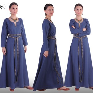 Medievalgarage-filina-medieval Viking Cotton Underdress Dress and ...