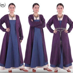 Medieval Vikingwoolen Birka (ELIKA) Coat, Reenactment Costume, SCA LARP ...