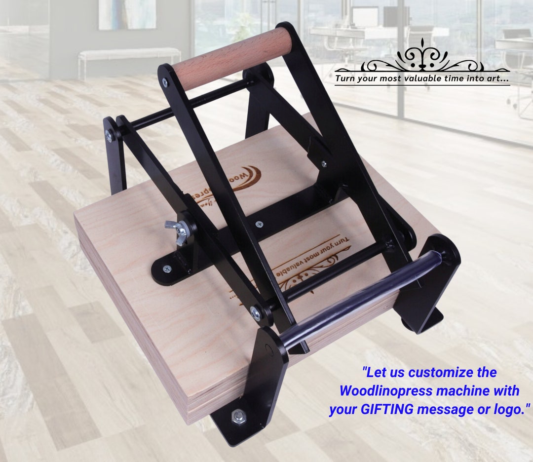Woodlinopressart A4 Black.a3-a4-a5 Lino Press Machine Block - Etsy