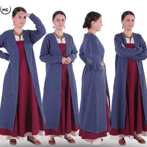 Medieval Vikingwoolen Birka (ELIKA) Coat, Reenactment Costume, SCA LARP ...