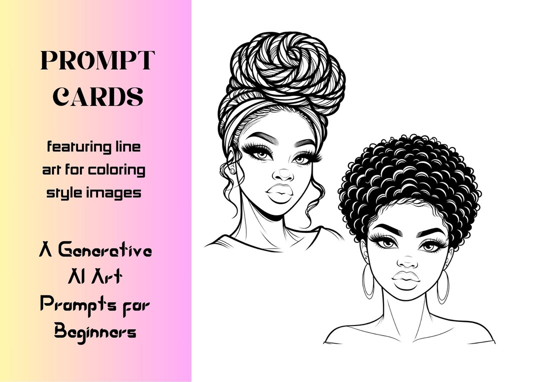 African American Women Prompt Card | Generative AI Art Prompts for ...