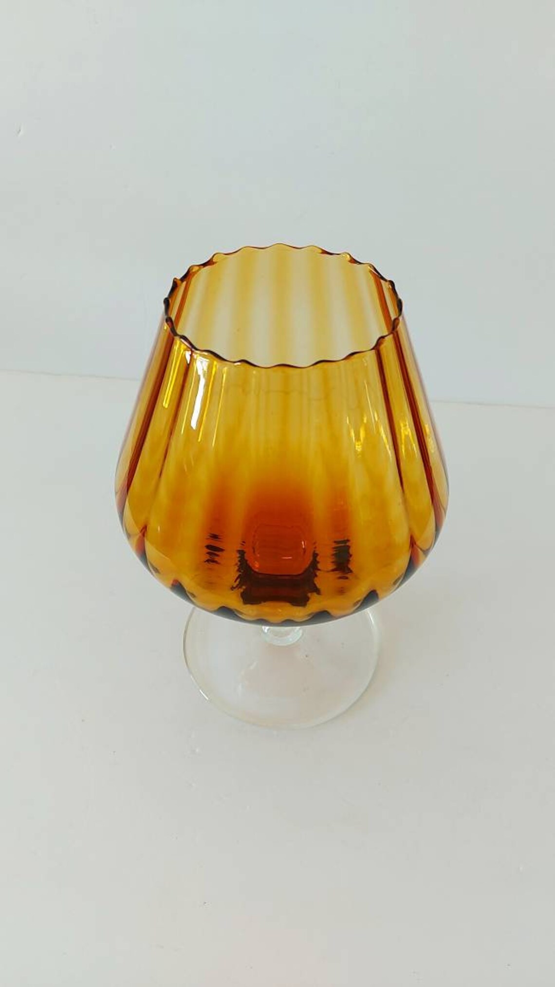 Large Cognac Cup, Empoli Art Glass Vintage Italian Glass - Etsy