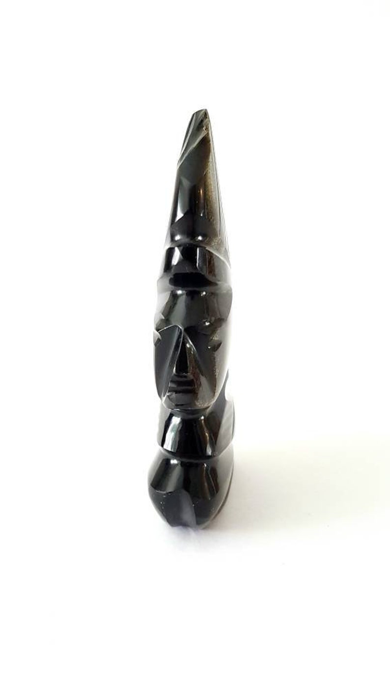 Vintage Mayan Aztec Golden Obsidian Sculpture - Etsy