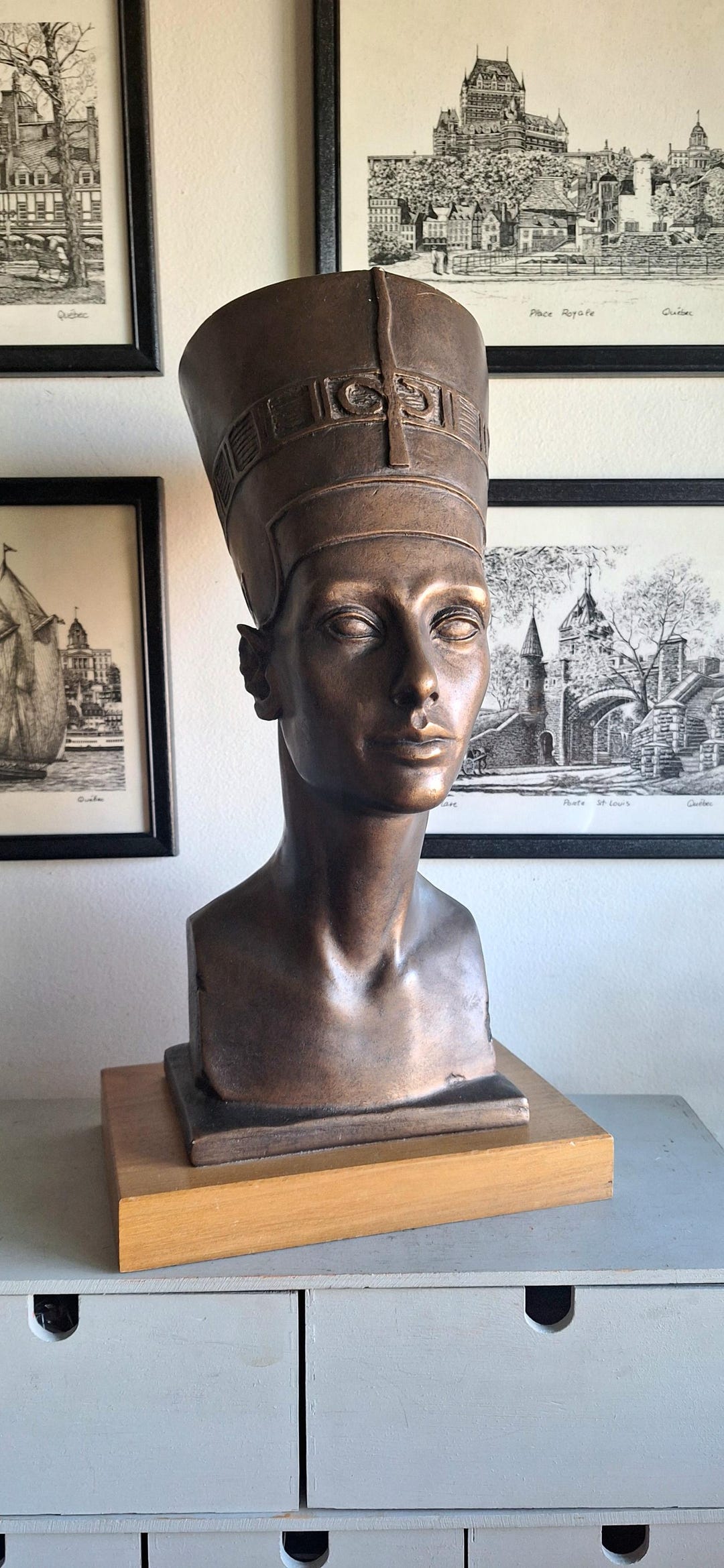 Bust of Nefertiti Austin 1961 - Etsy