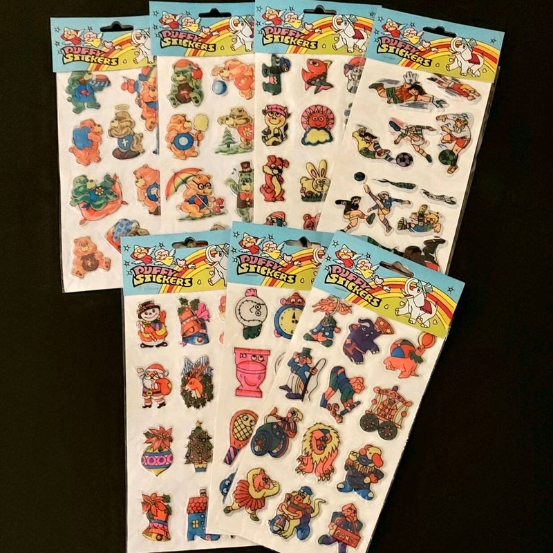 Puffy Stickers - Etsy