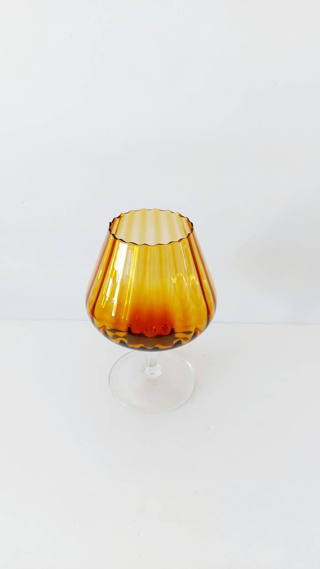 Large Cognac Cup, Empoli Art Glass Vintage Italian Glass - Etsy