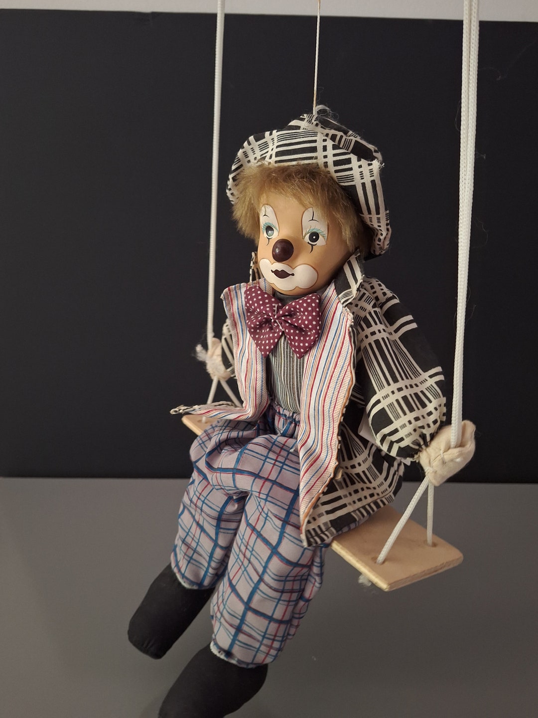 Clown on Swing - Etsy