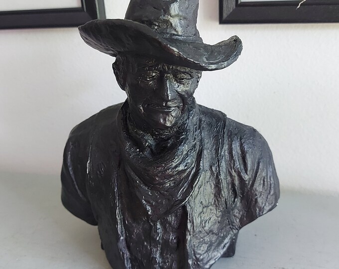 John Wayne Vintage Plaster Bust - Etsy