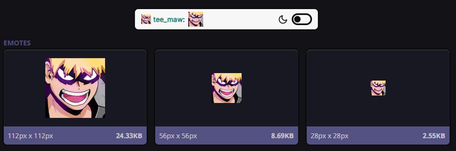MHA Katsuki Bakugo Rage Emote Anime Emote for Youtube | Etsy